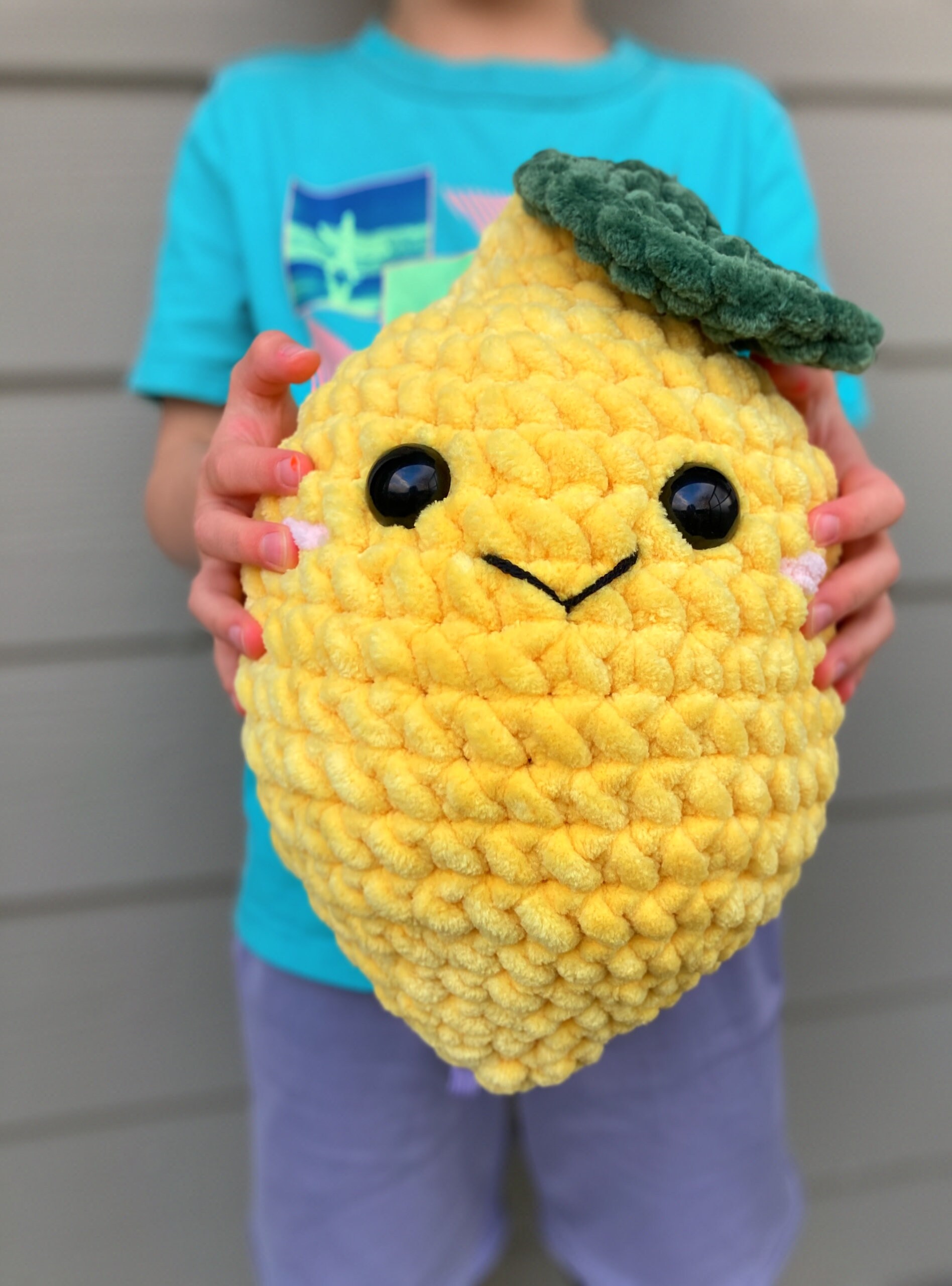 Jumbo Lemon Amigurumi Soft Plush Toy - Etsy