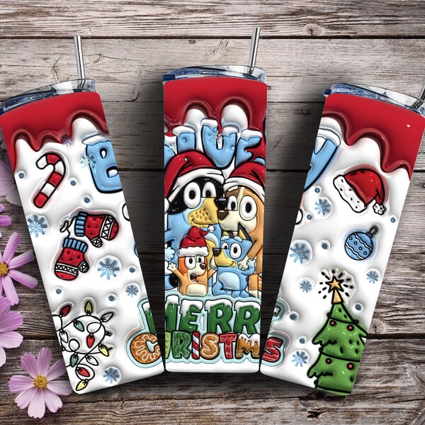 Bluey Wrap Tumbler Inflated - Etsy