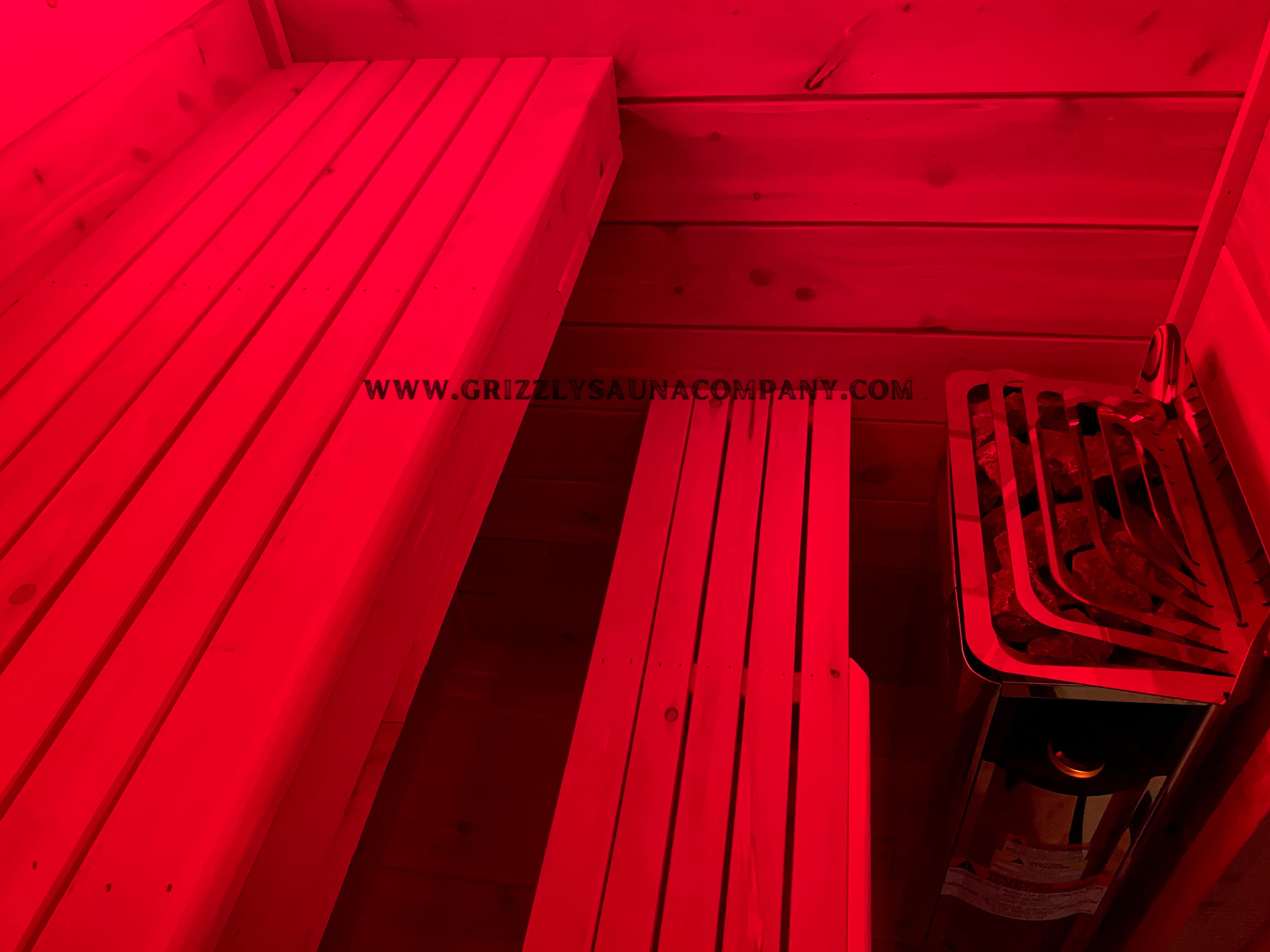 The HOT BOX Grizzly Sauna Harvia Electric SW80 Heater With Rocks ...