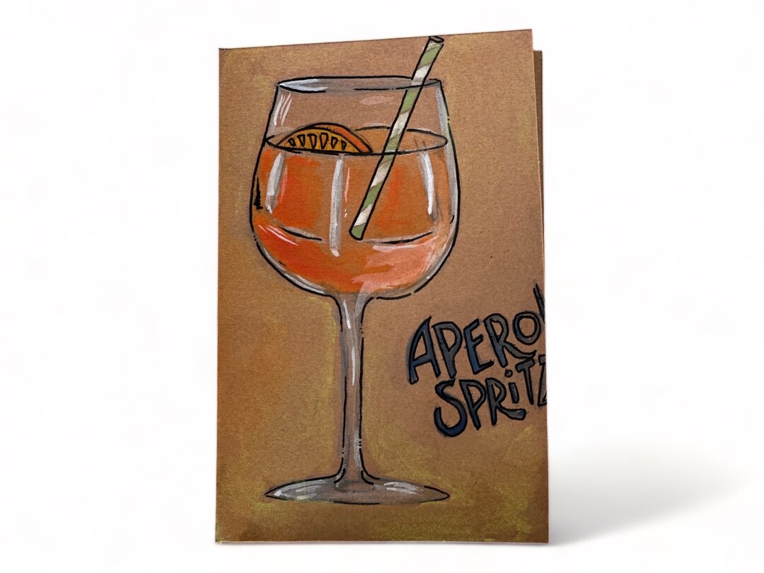 Aperol Spritz Card - Etsy