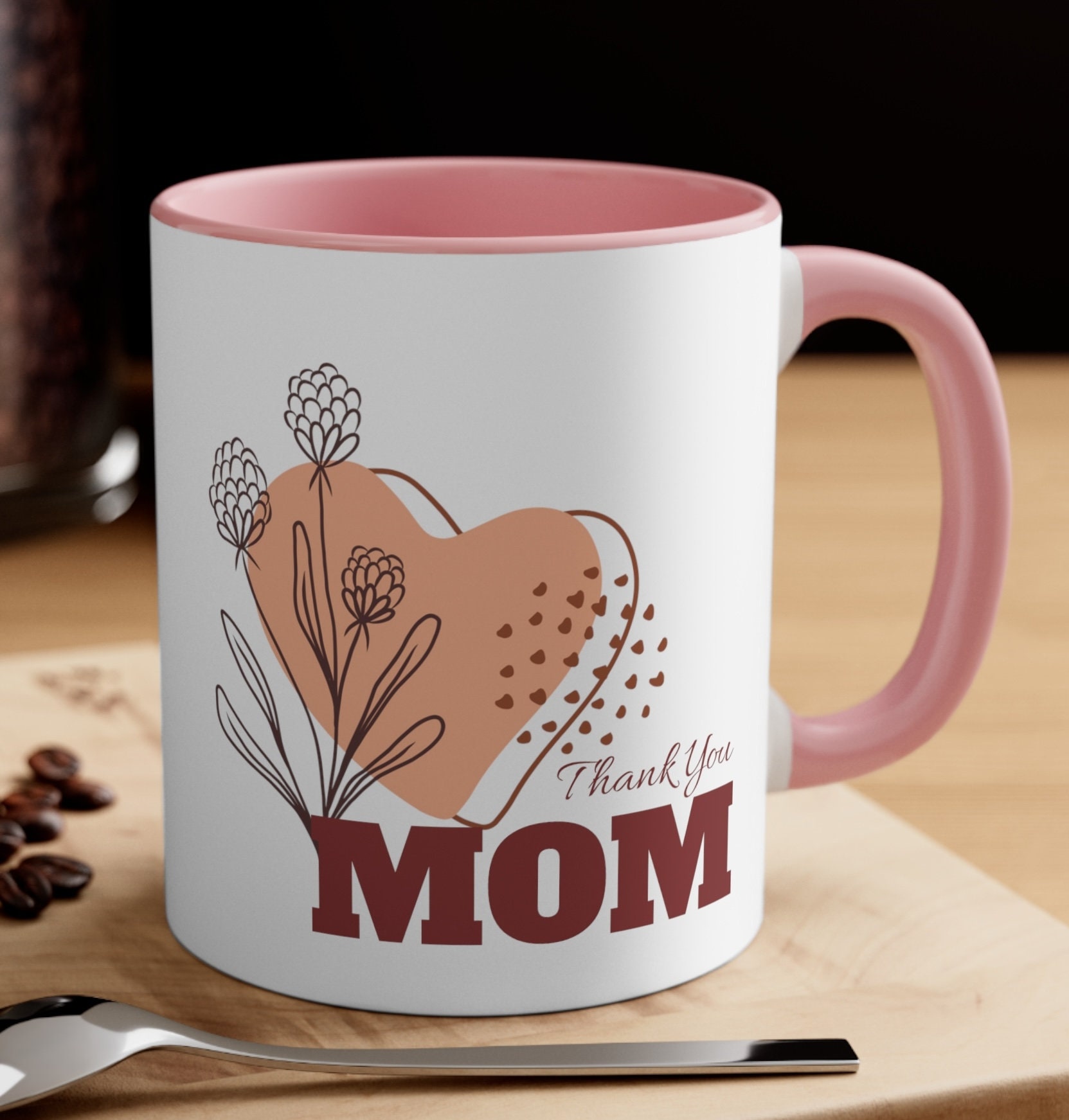 Thank You Mom Ceramic Mug, Appreciation Mug, Gift for Mom, Perfect ...