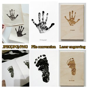 Personzalized Baby Print, Personalised Birth Print, Newborn Footprint ...