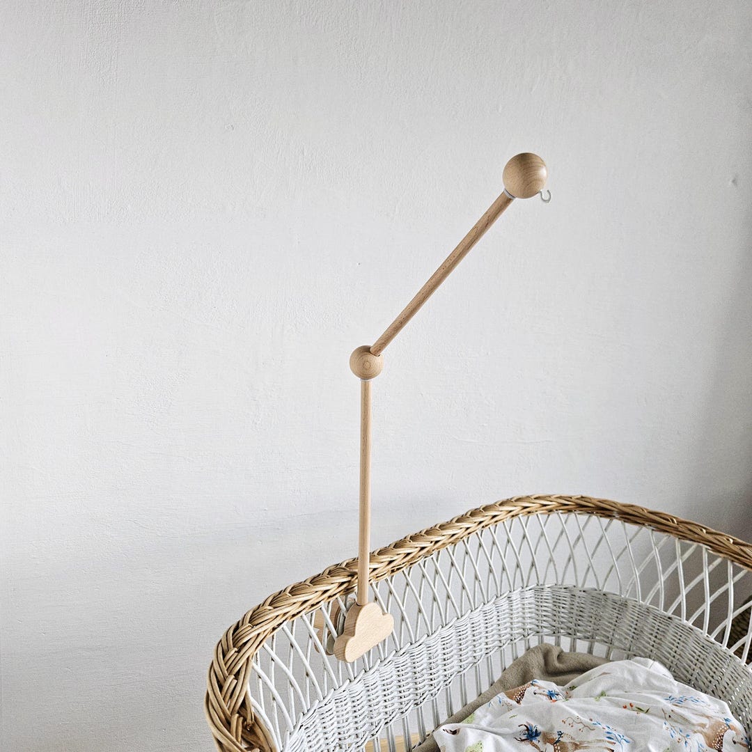 Wooden Crib Holder Baby Mobile Arm Holder Mobile for Crib Wooden Baby ...