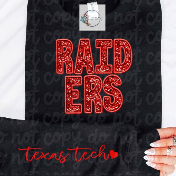 Texas Tech Embroidery - Etsy