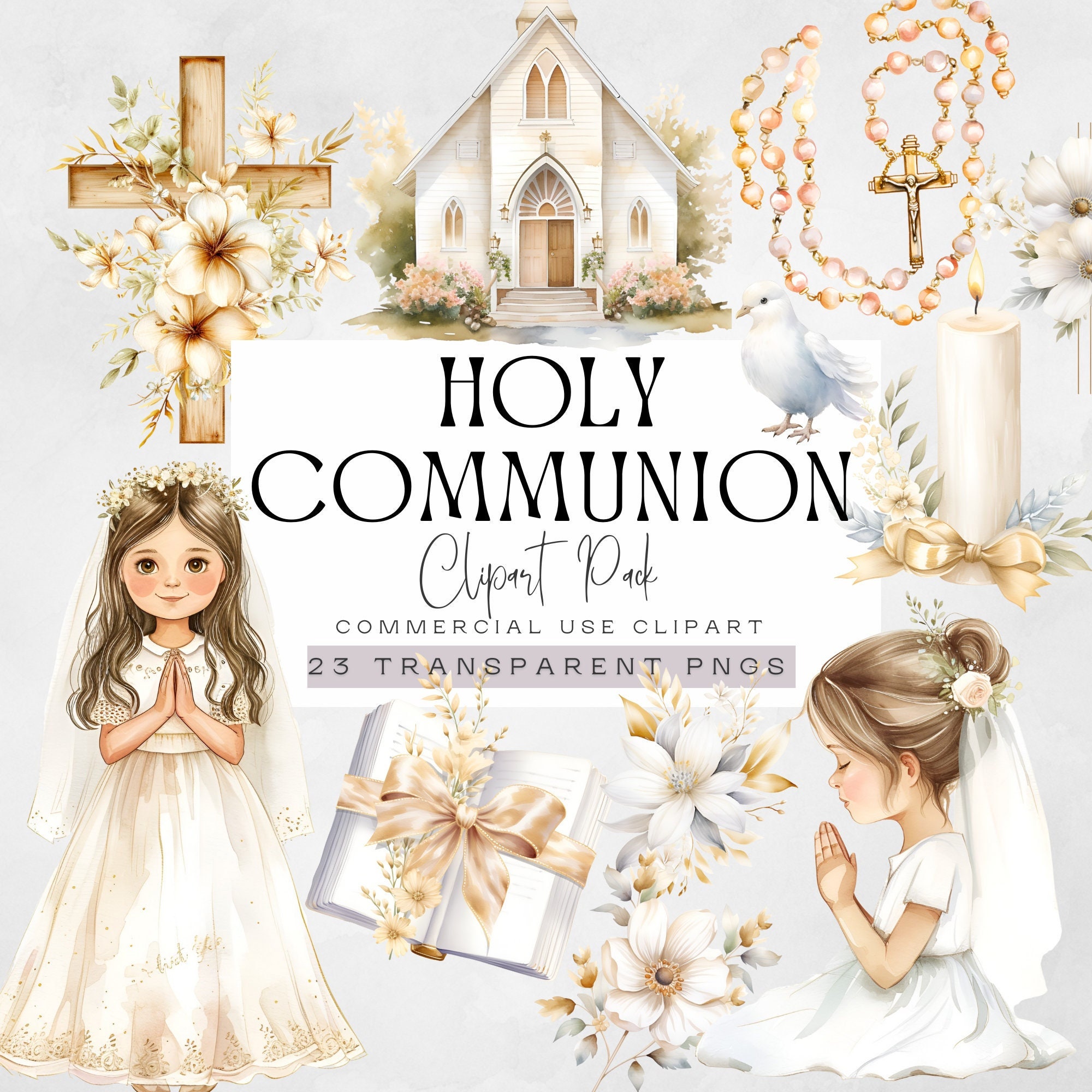 First Holy Communion Png, Rosary Clip Art, Girls 1st Communion Graphics ...