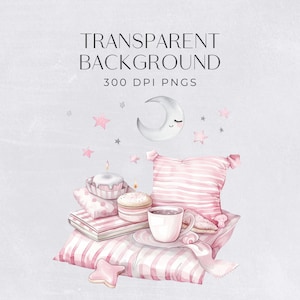 Sleepover Clipart, Pajama Squad Party Clip Art, Slumber Birthday ...