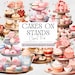 Cake on Stand Clipart, Baking Png, Meringue Clip Art, Bakery Graphics ...
