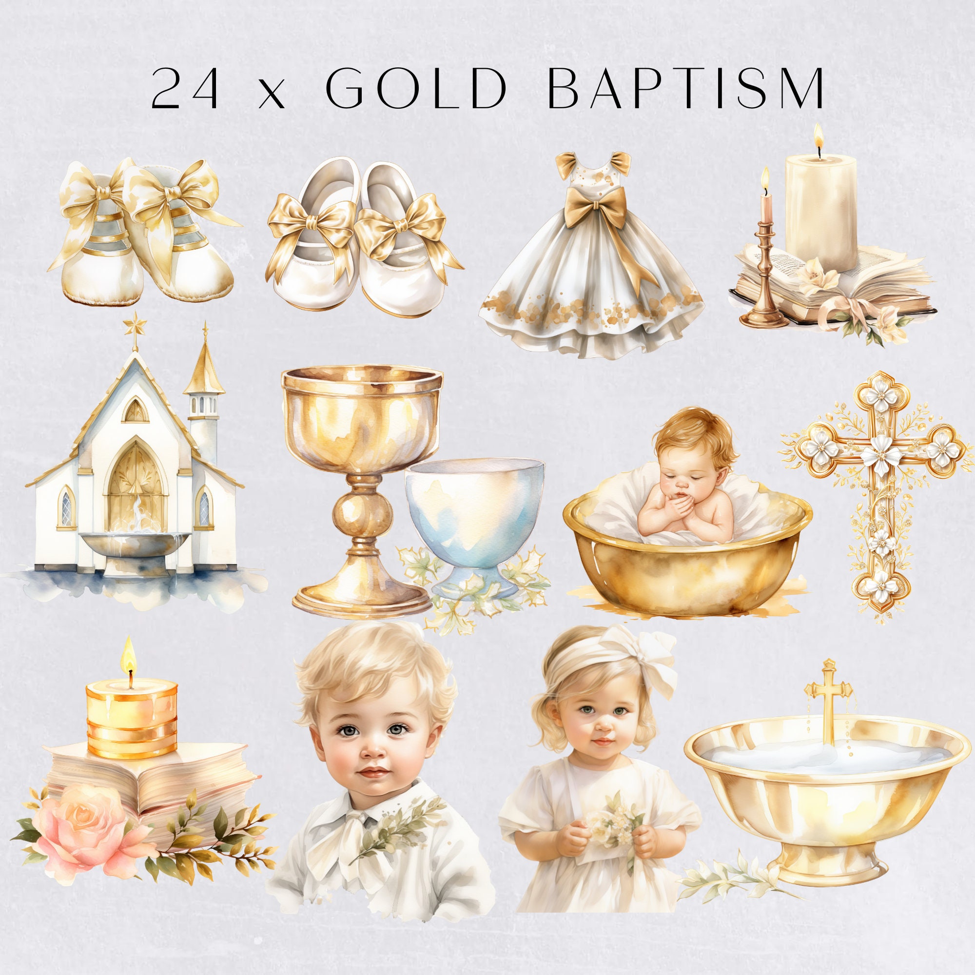 Baby Boy Baptism Clipart, Religious Clip Art, Girl Christening Graphics ...