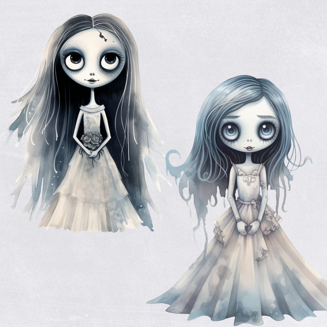 Skeleton Bride Png, Creepy Voodoo Doll Clipart, Haunted Halloween ...