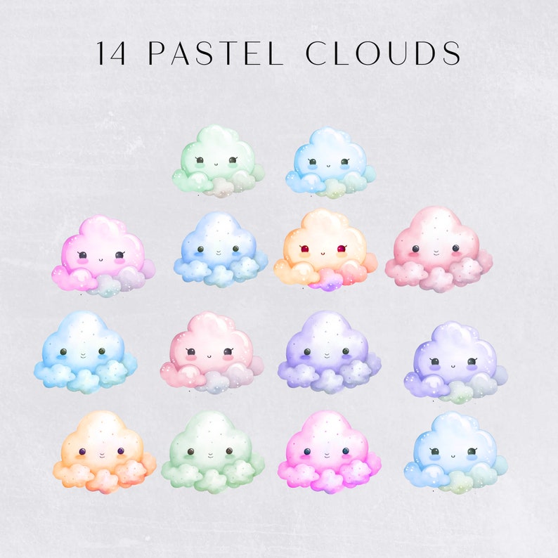 Cloud Clipart Png Transparent, Pastel Pink Clouds Clip Art, Watercolor ...