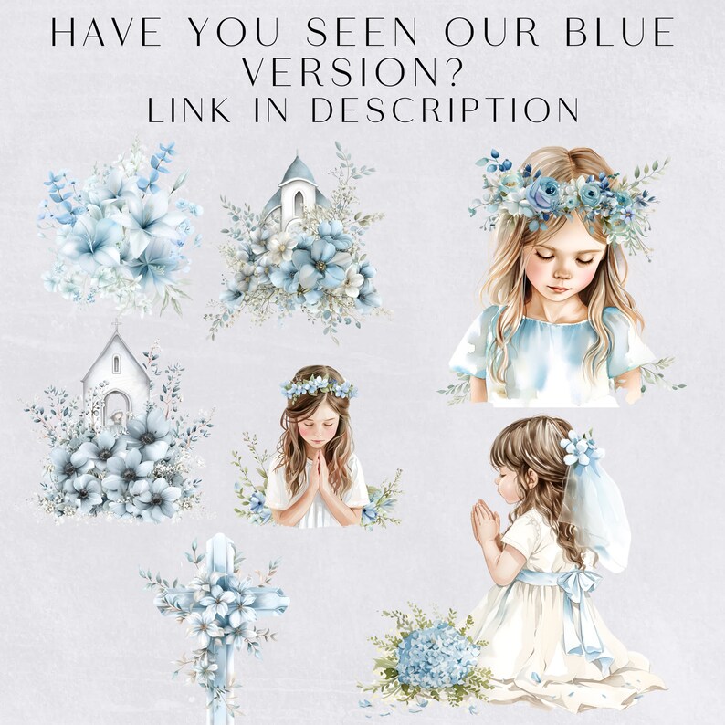 First Holy Communion Clipart for Girl, | SINGLE| Praying Hands Clip Art ...