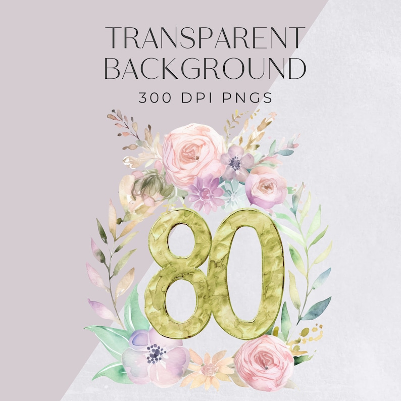 Happy 80th Birthday Png, Cheers to 80 Clip Art | SINGLE IMAGE | 80 ...