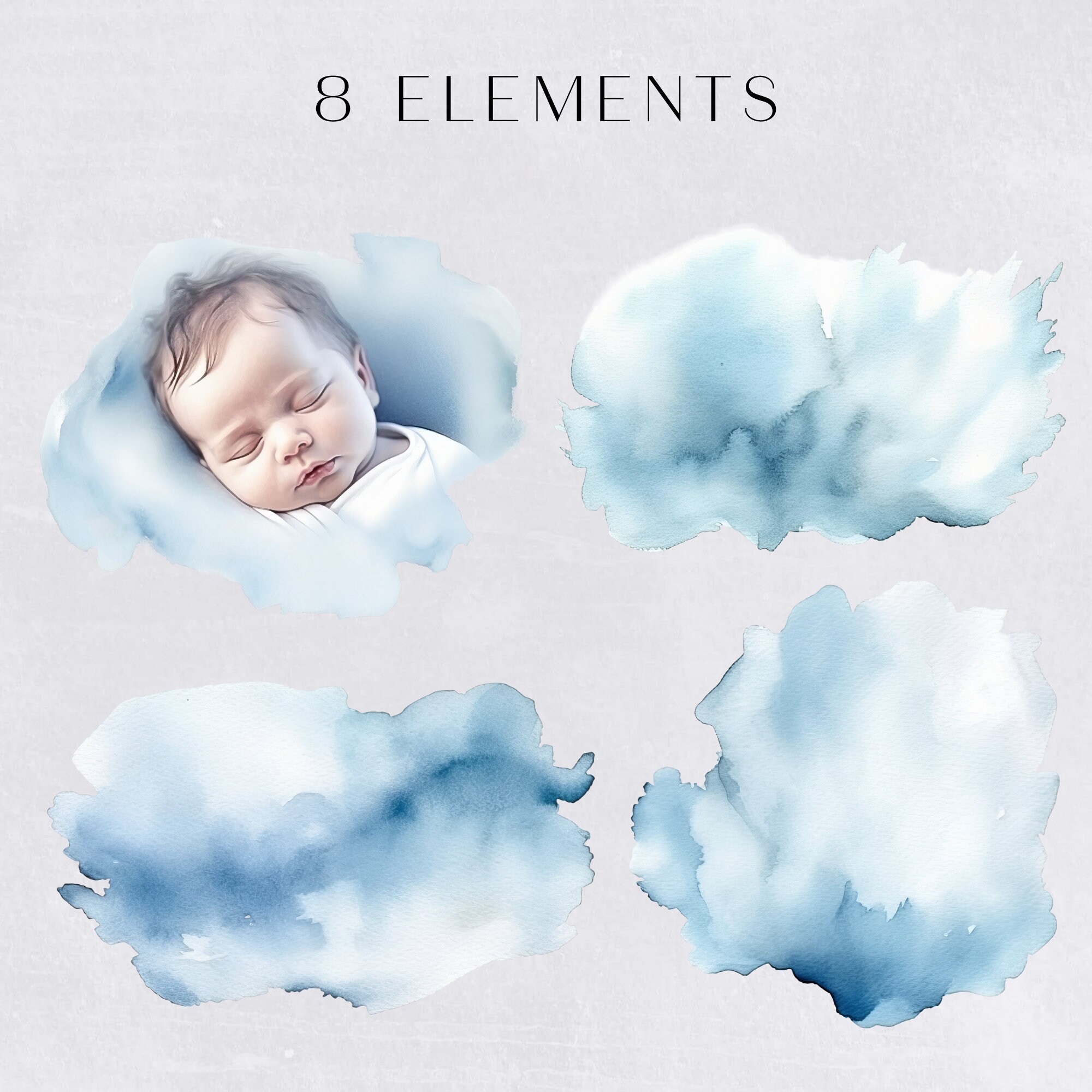 Boy Babyshower Clipart, Newborn Nursery Png, Baby Boy Clip Art, Gender ...