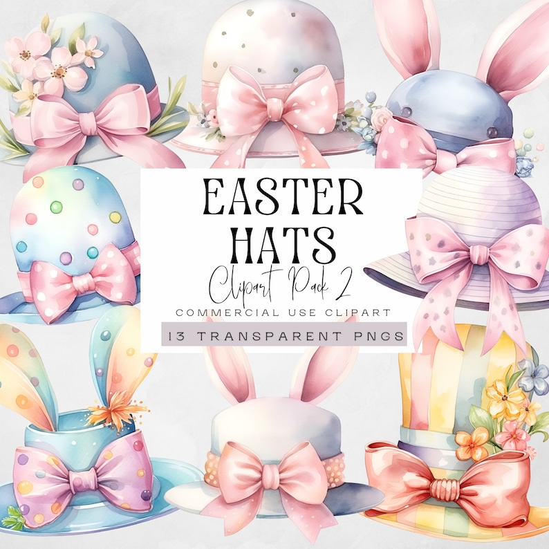 Easter Hat Clipart, Womans Straw Hat With Florals, Flowers, Cute ...