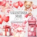 Valentines Mail Clipart, Love Letter Clipart, Romantic Graphics ...