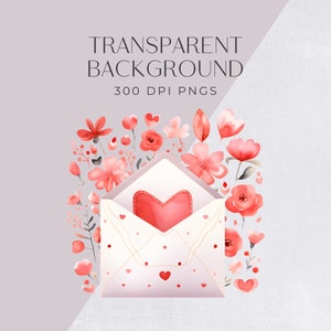 Valentines Envelope Clipart, Mailbox Clip Art, Love Letter Mail Clipart ...