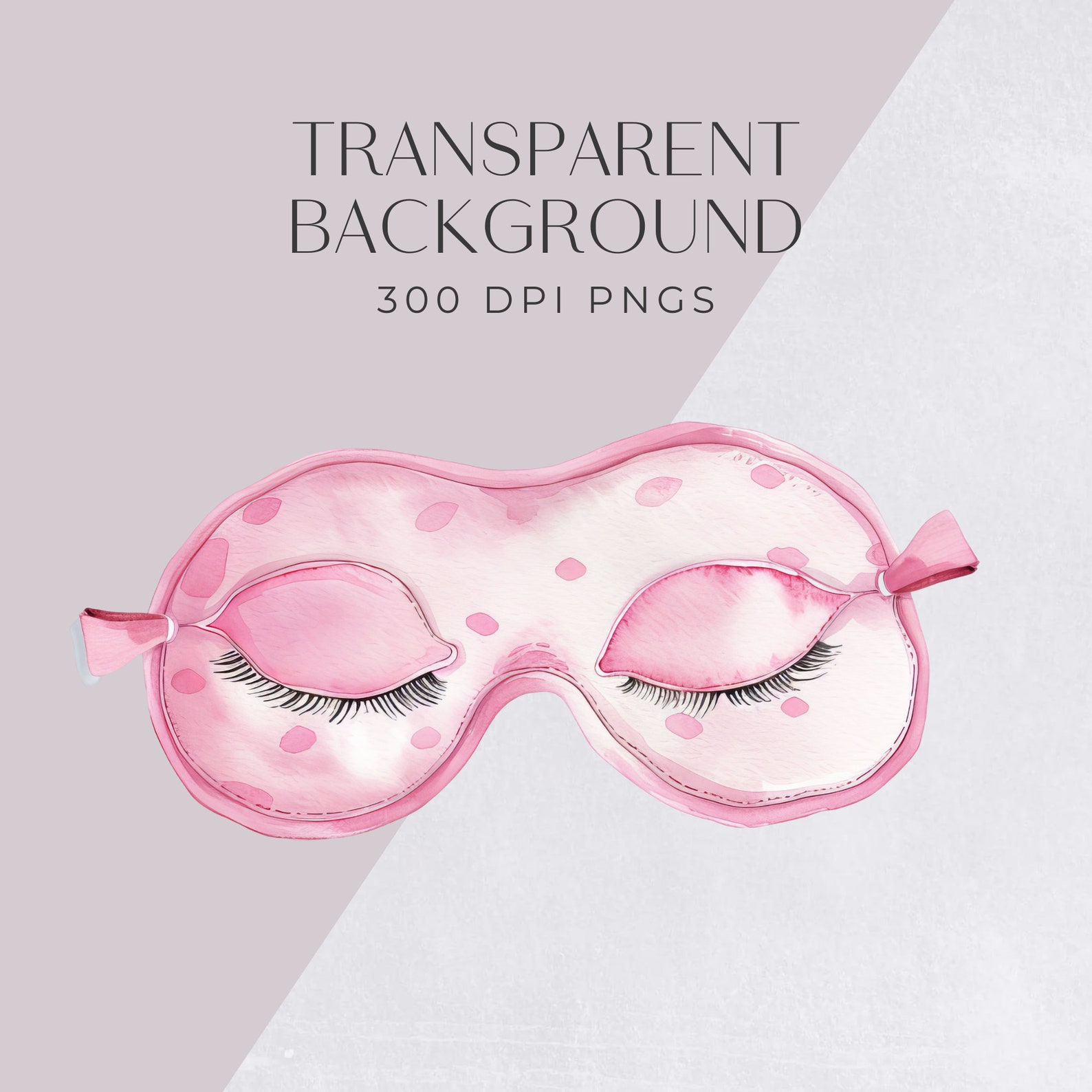 Sleep Mask Clipart, Watercolor Sleeping Mask Png, Planner Icons ...