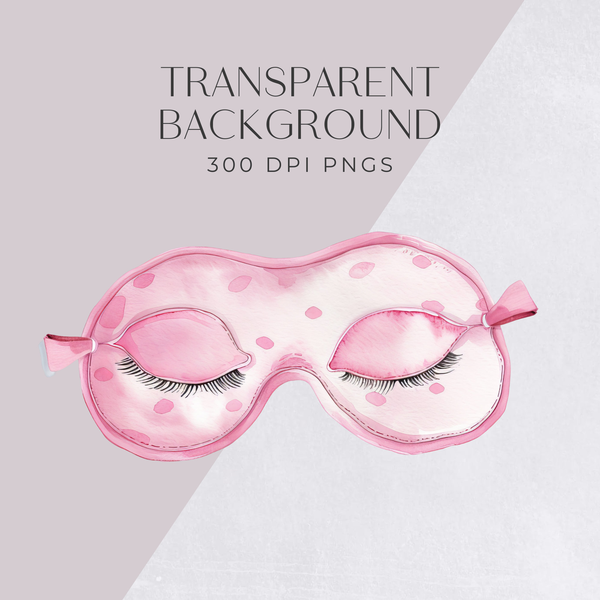 Sleep Mask Clipart, Watercolor Sleeping Mask Png, Planner Icons ...