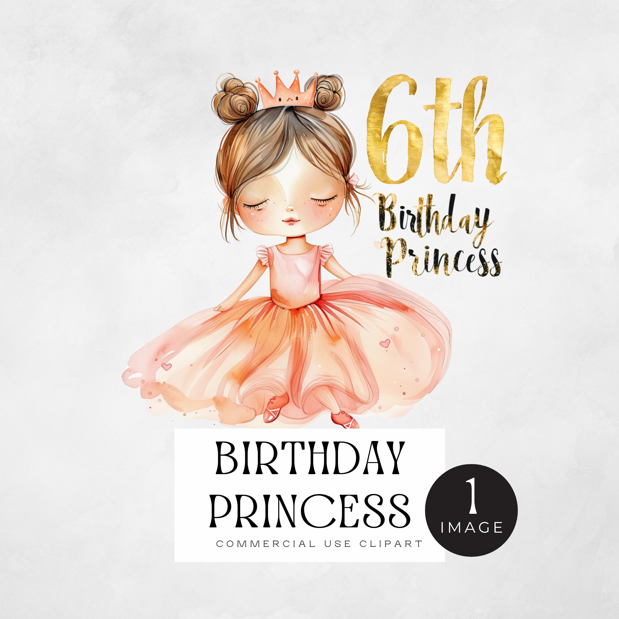 6th Birthday Girl Princess Png | SINGLE IMAGE | Sassy 6 Year Old ...