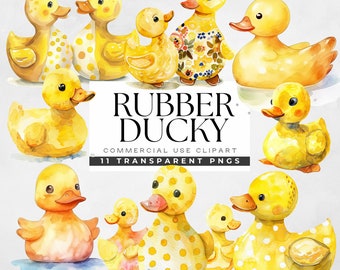 Baby Clipart, Bath Time Duck, Rubber Duckie - Etsy