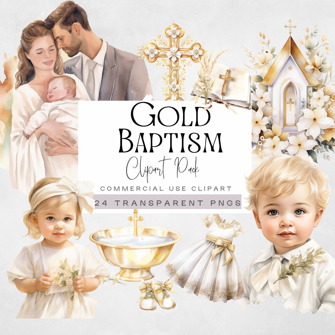 Baby Boy Baptism Clipart, Religious Clip Art, Girl Christening Graphics ...