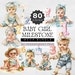 Monthly Milestone Clipart, Baby Girl Clip Art, Hello World Png, Infant ...
