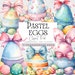 Easter Egg Clipart Transparent Background, Pastel Floral Eggs Hunt ...
