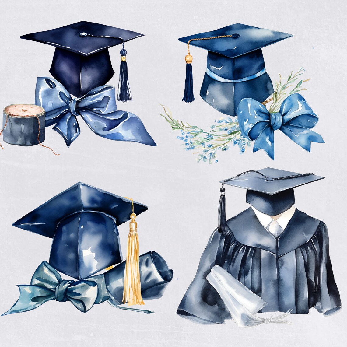 Graduation Hat Clipart, Grad Class of 2024 Clipart, Graduating Graphics ...