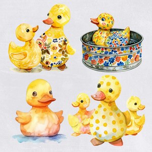 Rubber Ducky Clipart, Yellow Duck Clip Art, Baby Shower Graphics, Bath ...