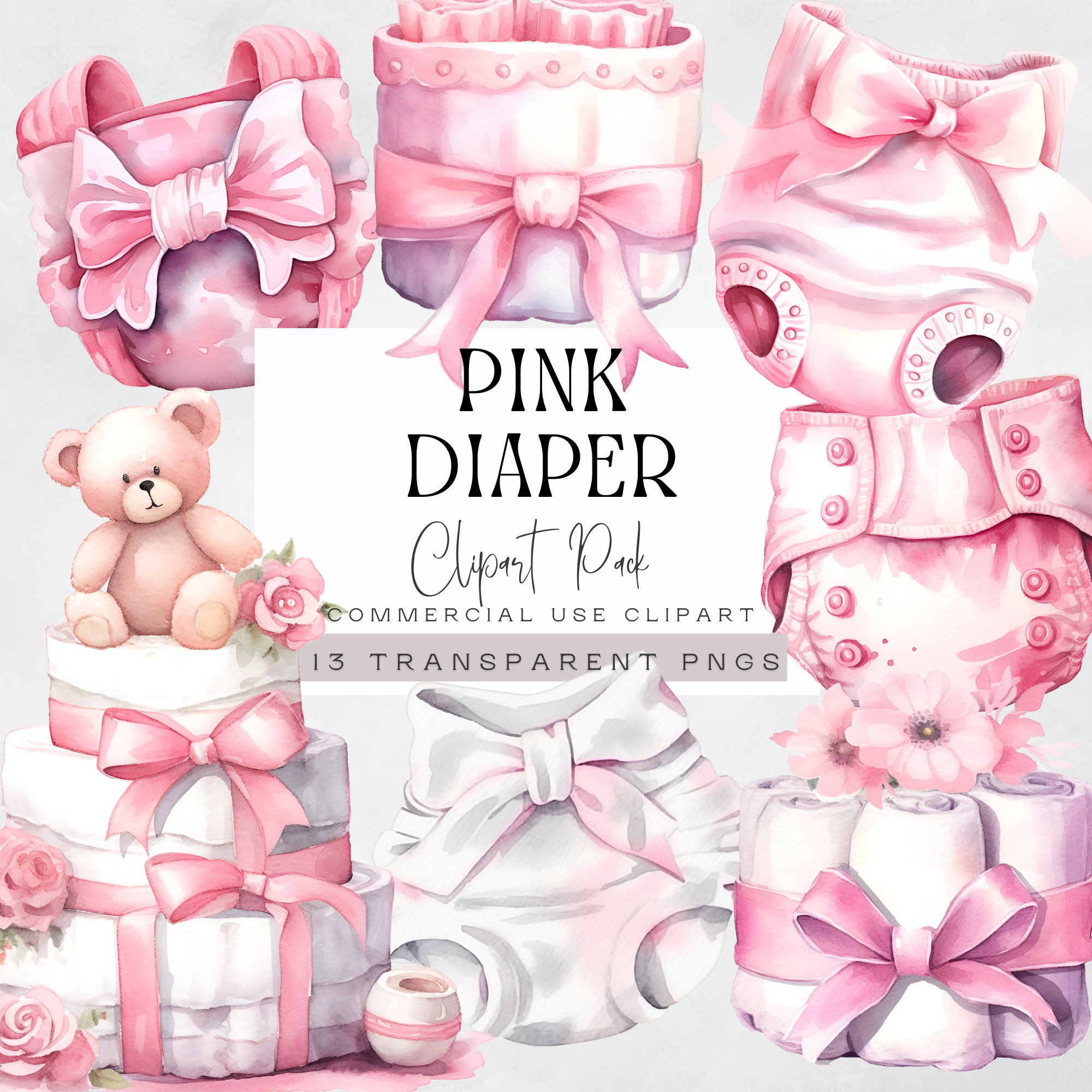 Pink Diaper Clipart