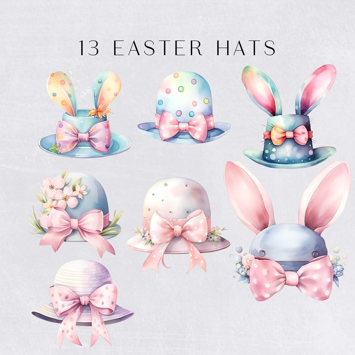 Easter Hat Clipart, Womans Straw Hat With Florals, Flowers, Cute ...