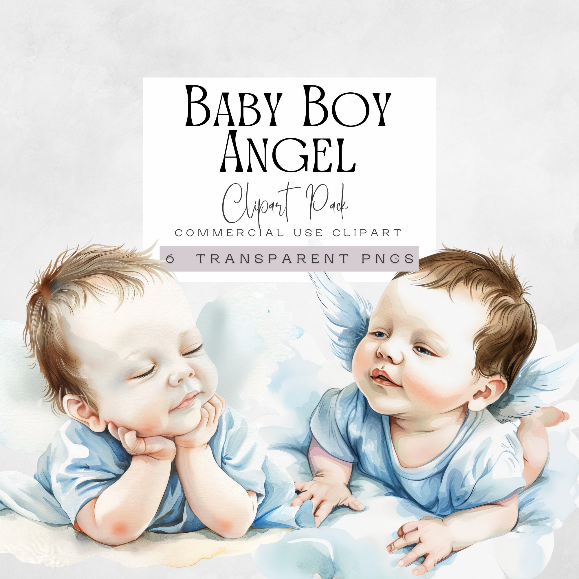 Baby Boy Angel Clipart