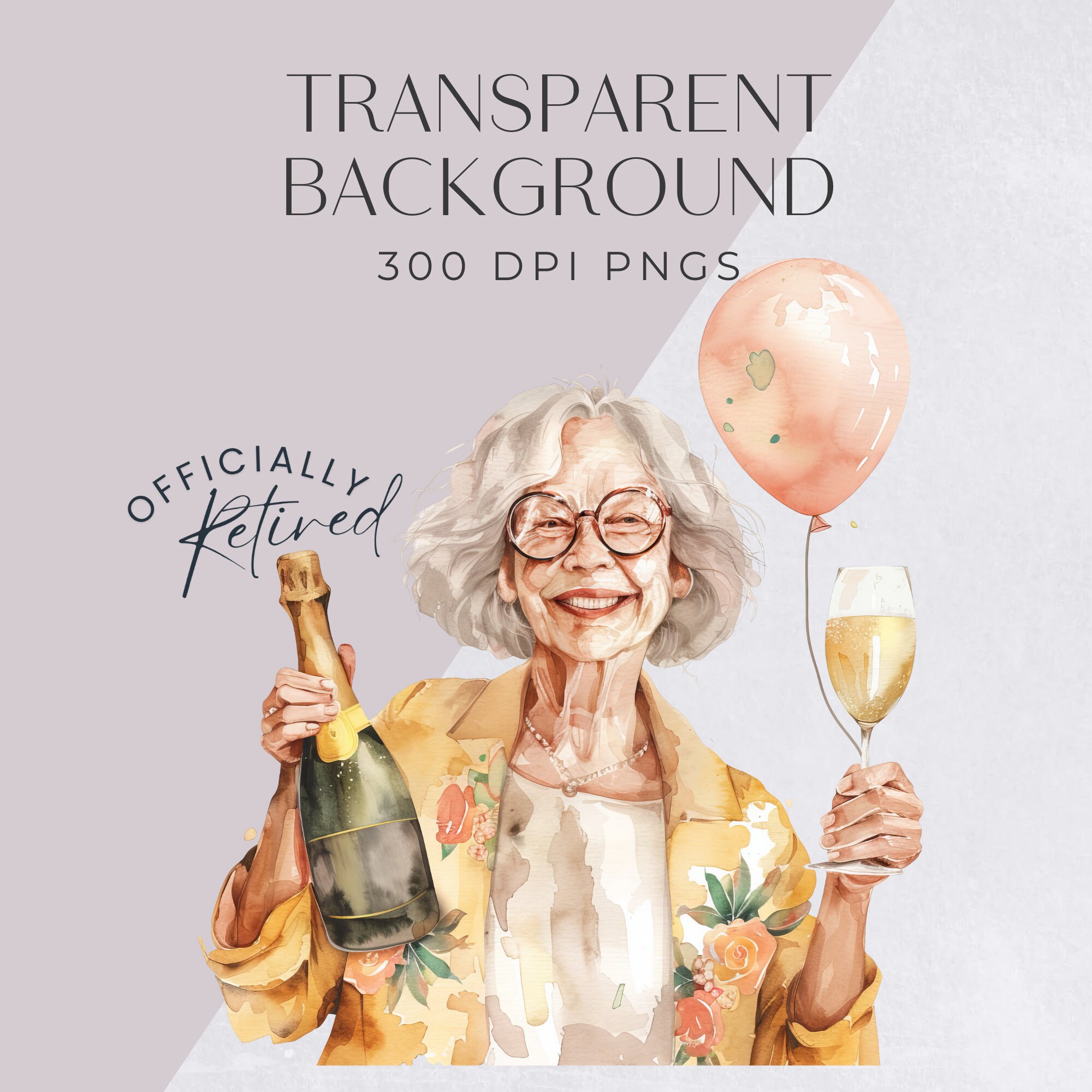 Retirement PNG for Women | SINGLE IMAGE | Teacher, Officially Retired ...