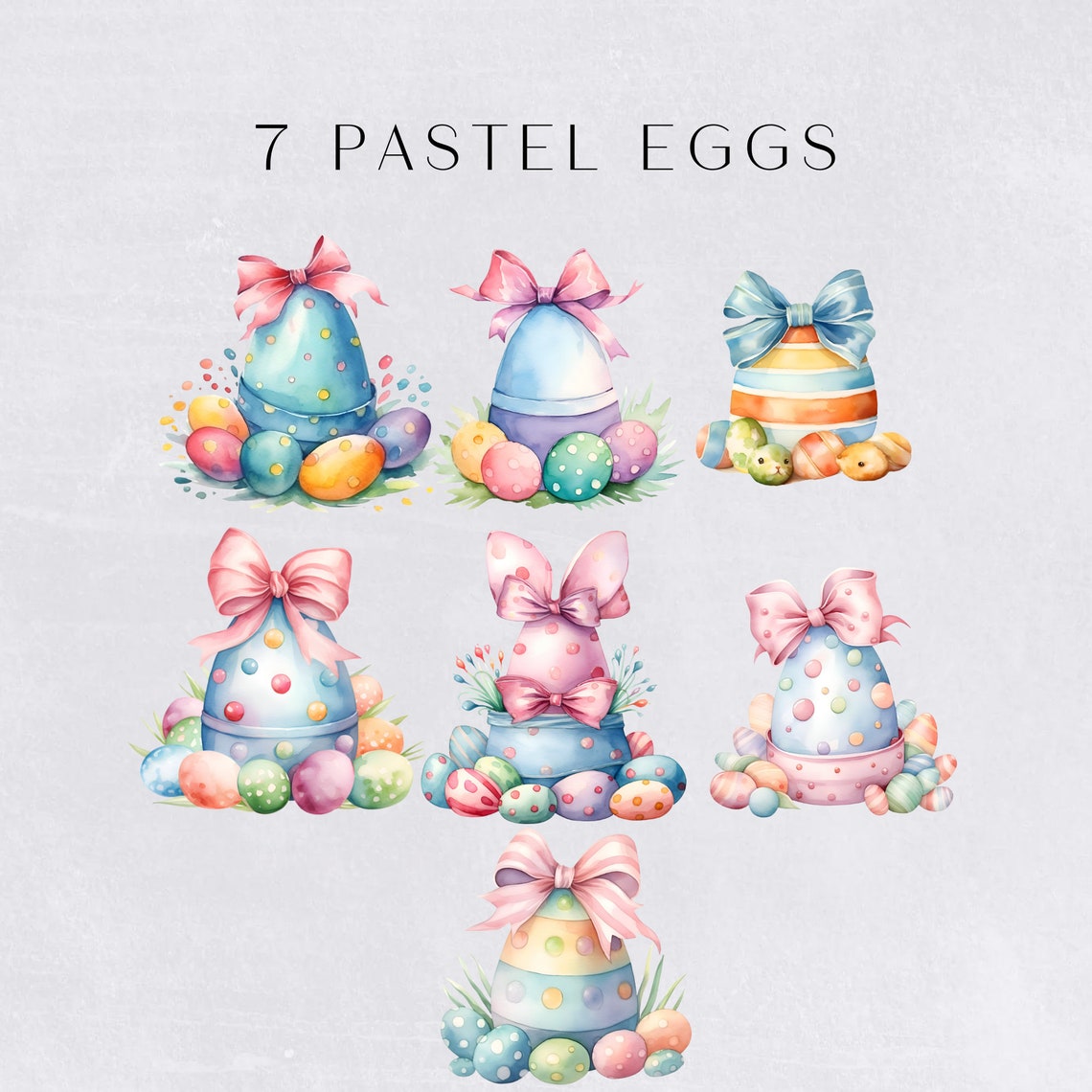 Easter Egg Clipart Transparent Background, Pastel Floral Eggs Hunt ...