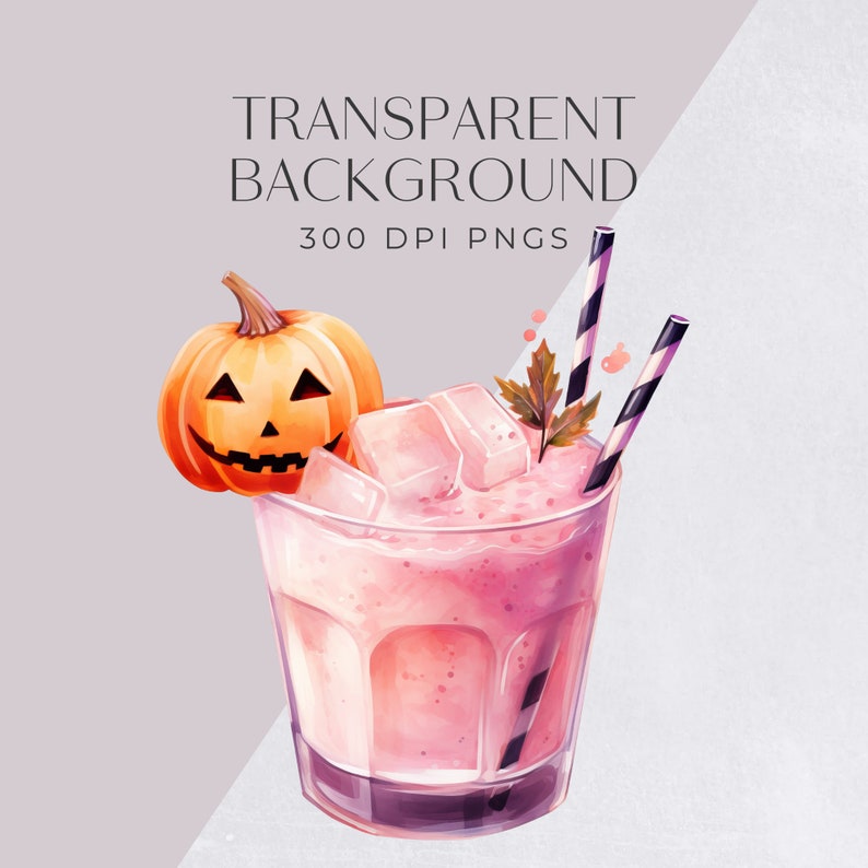Halloween Cocktail Png, Spooky Pink Alcohol Drinks Illustration ...