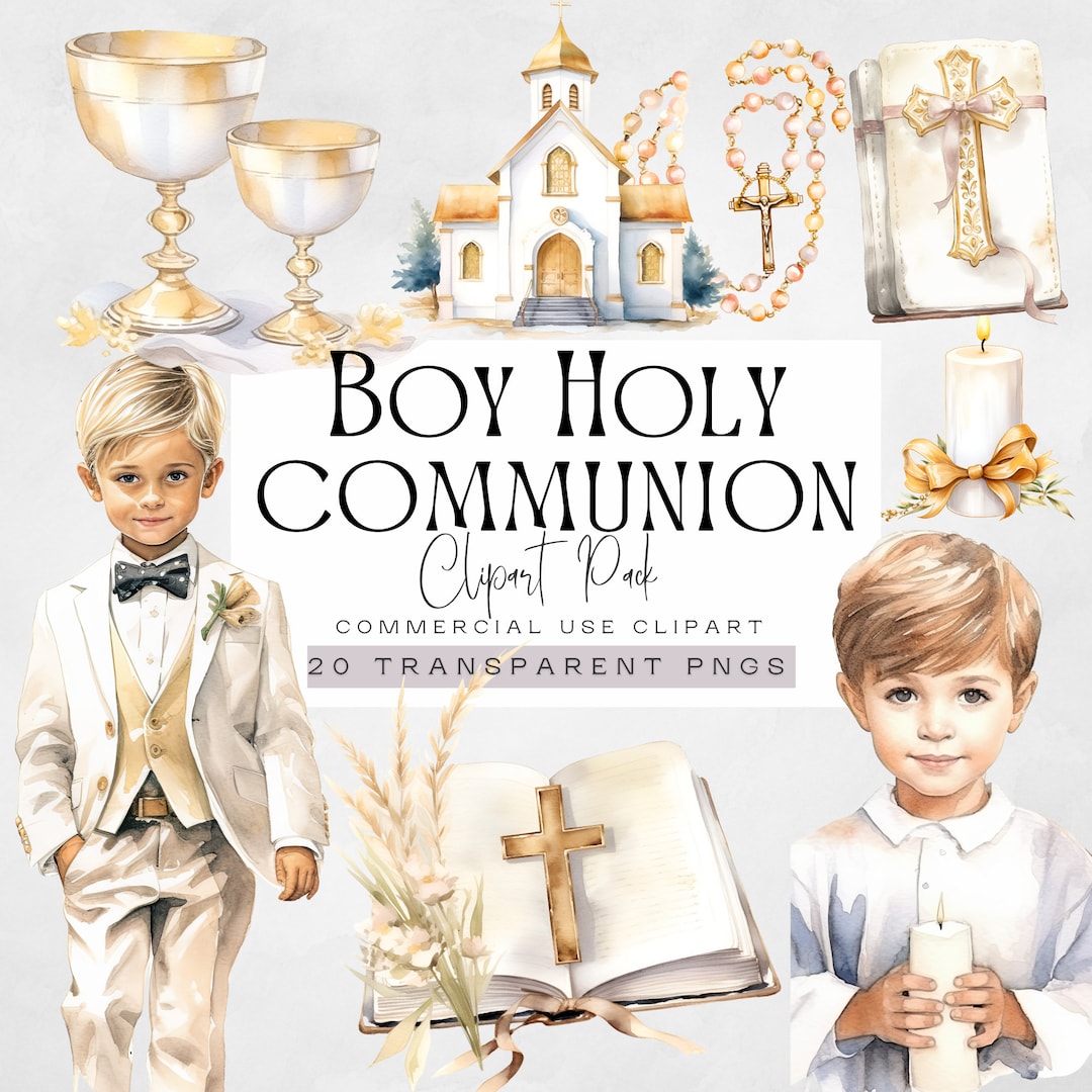 First Holy Communion Png, 1st Communion Boy Clipart, Religious ...