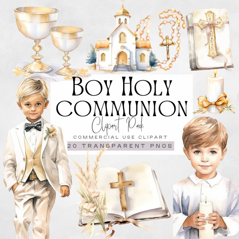 First Holy Communion Png, 1st Communion Boy Clipart, Religious ...