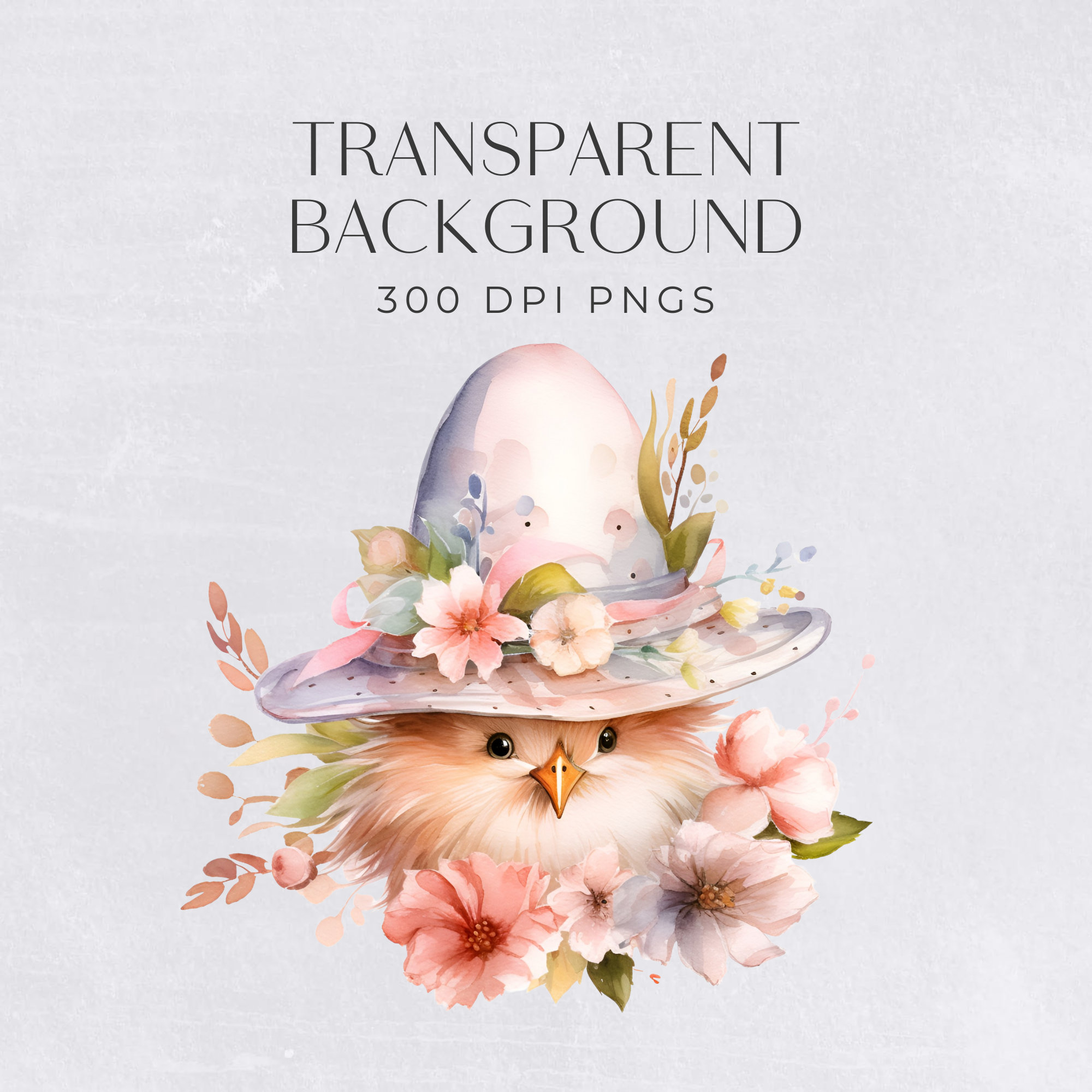 Easter Hat Clipart, Womans Straw Hat With Florals, Flowers, Cute ...