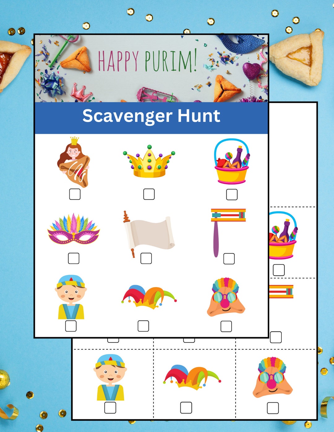 Purim Scavenger Hunt - Etsy