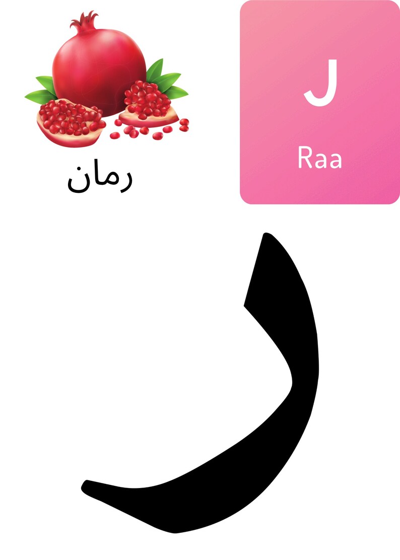Hijaiya Arabic | Kids Learning Cards | Arabic Vocabulary | Arabic Words ...