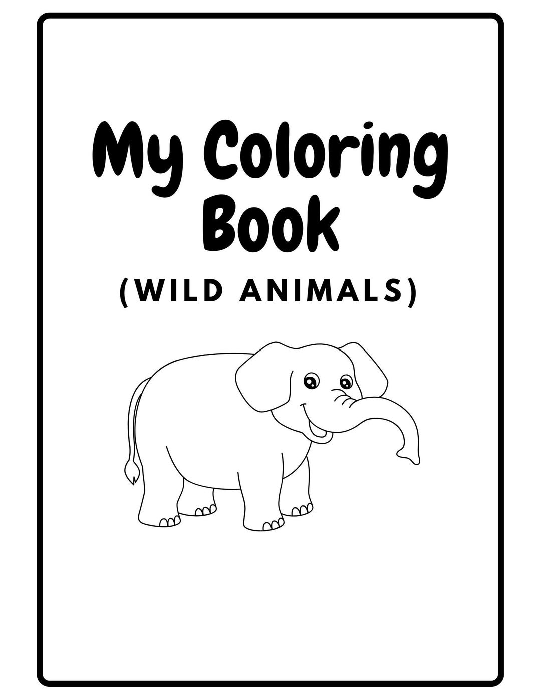 Colorful Creatures Safari: A Wild Animal Coloring Bonanza,13 Pages - Etsy