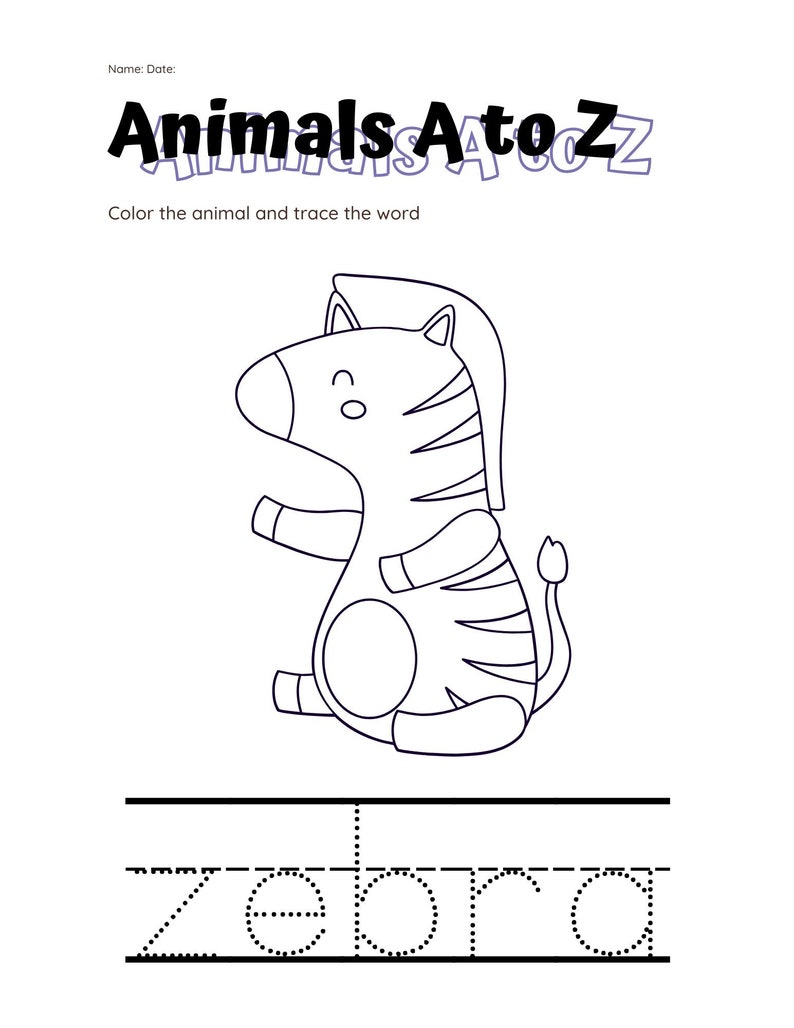 ABC Color Animal Book: A Vibrant Journey Through the Alphabet - Etsy