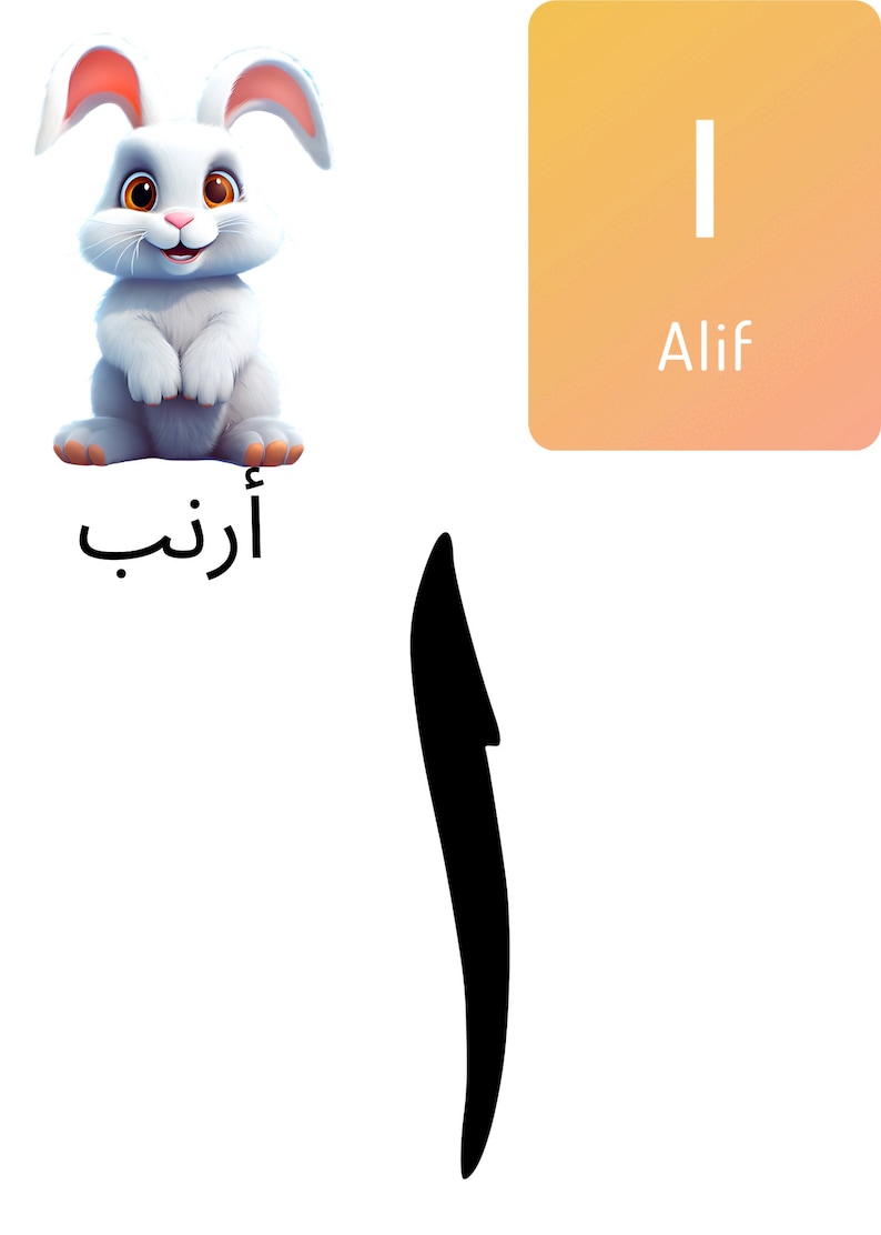 Hijaiya Arabic | Kids Learning Cards | Arabic Vocabulary | Arabic Words ...