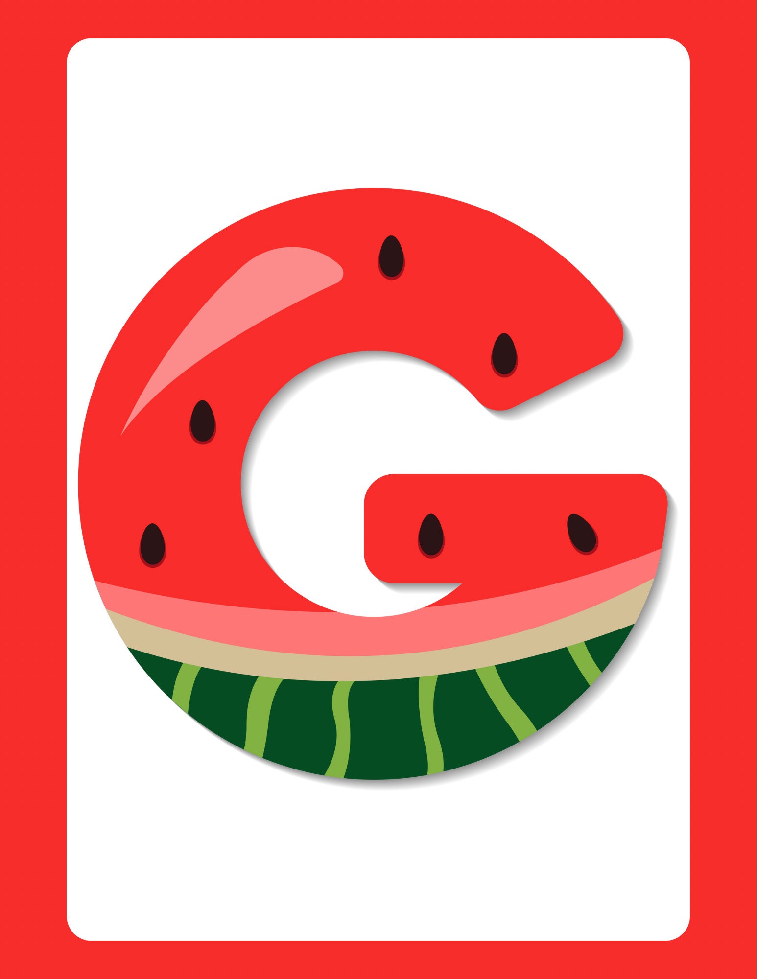 ABC Adventure Flash Cards for Early Learners” Watermelon Them Flash ...
