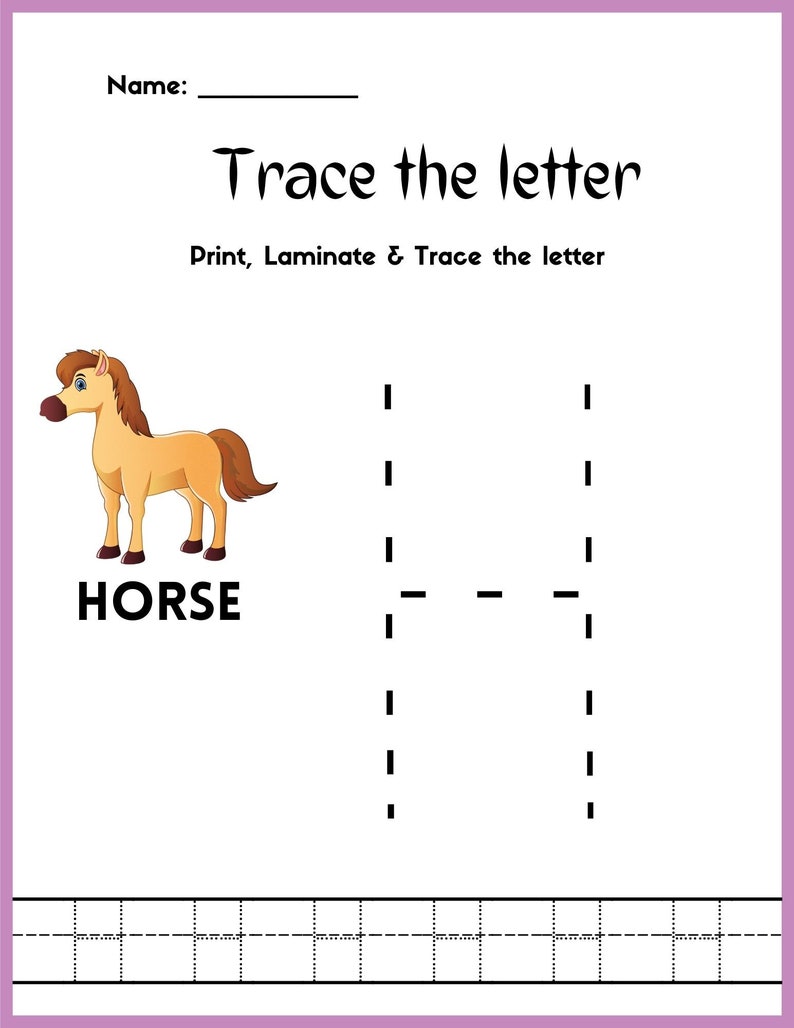 ABC Tracing Worksheet Set for Budding Writers Uppercase Letters - Etsy
