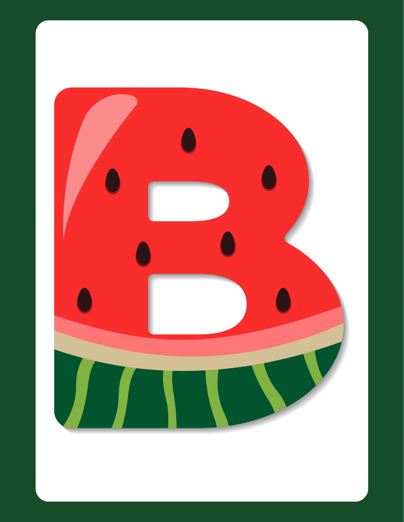 ABC Adventure Flash Cards for Early Learners” Watermelon Them Flash ...
