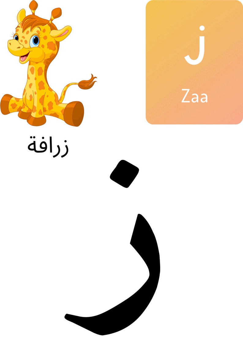 Hijaiya Arabic | Kids Learning Cards | Arabic Vocabulary | Arabic Words ...