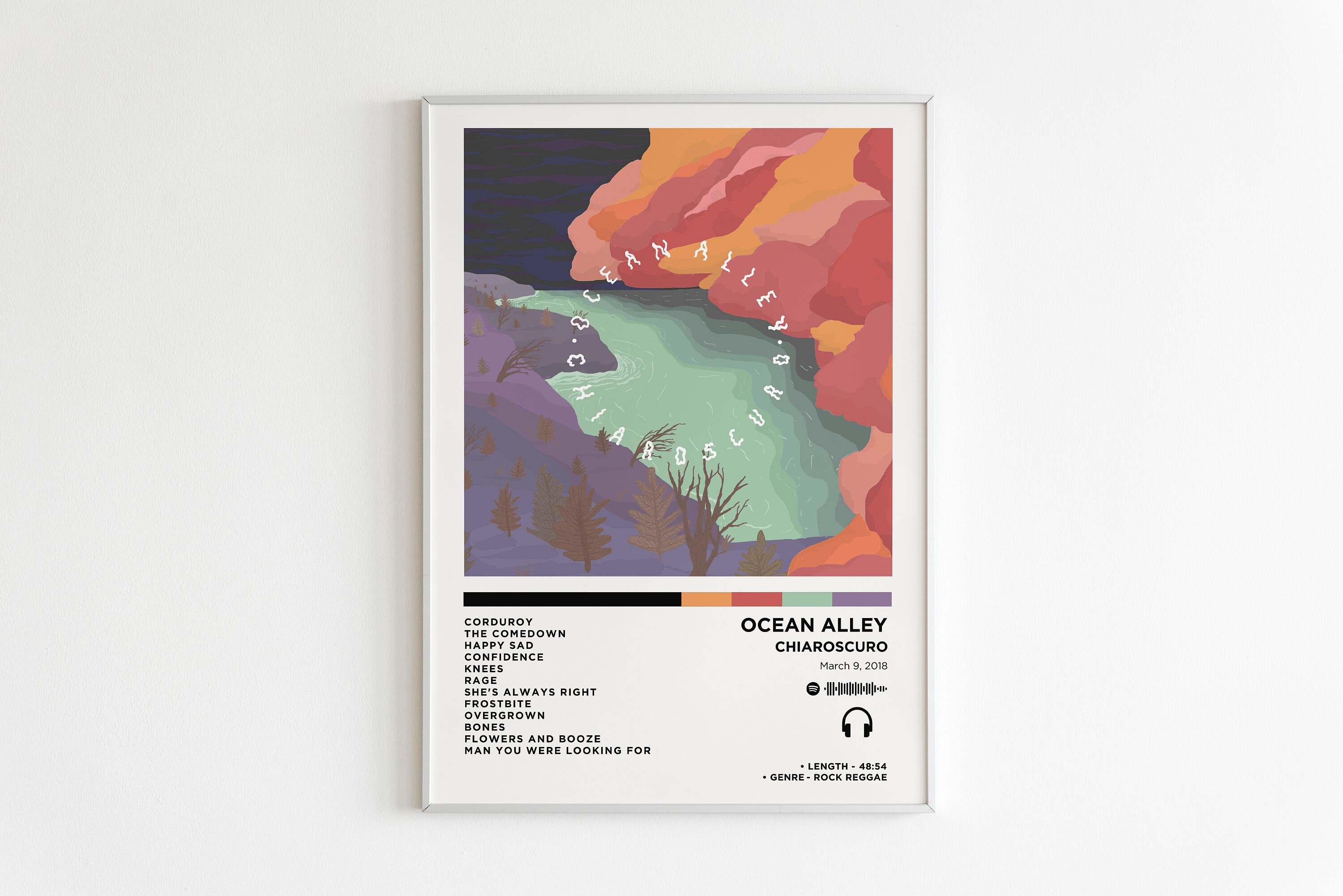 Ocean Alley Chiaroscuro Album Poster / Album Cover Poster / Music Gift ...