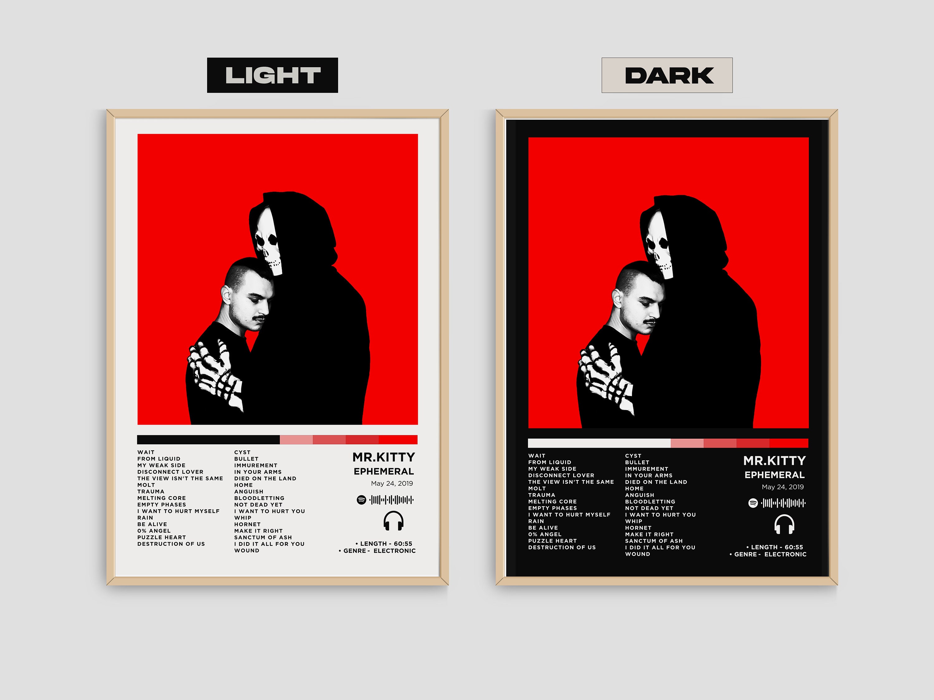 Mr. Kitty Ephemeral Album Poster / Album Cover Poster / Music Gift ...