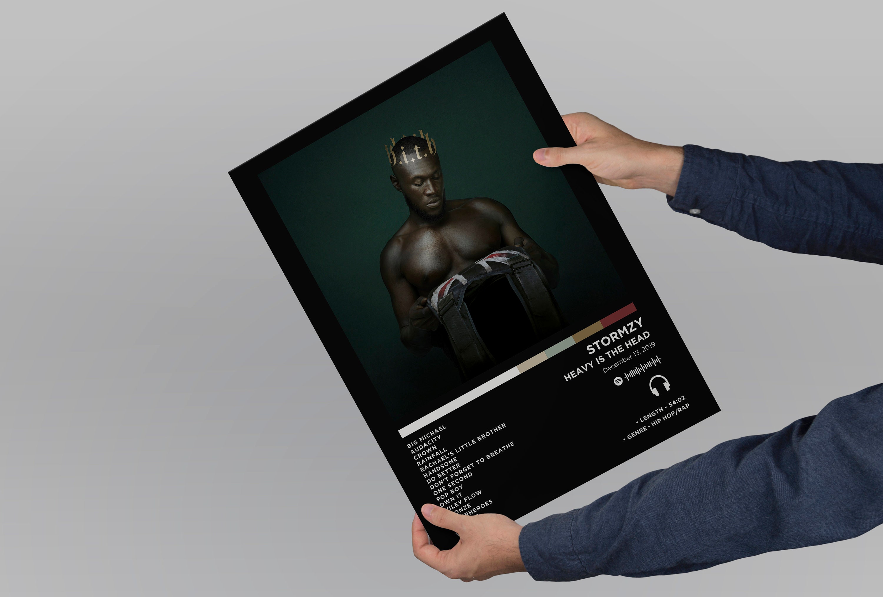 Stormzy Heavy is the Head Album Poster / Album Cover Poster / Music ...